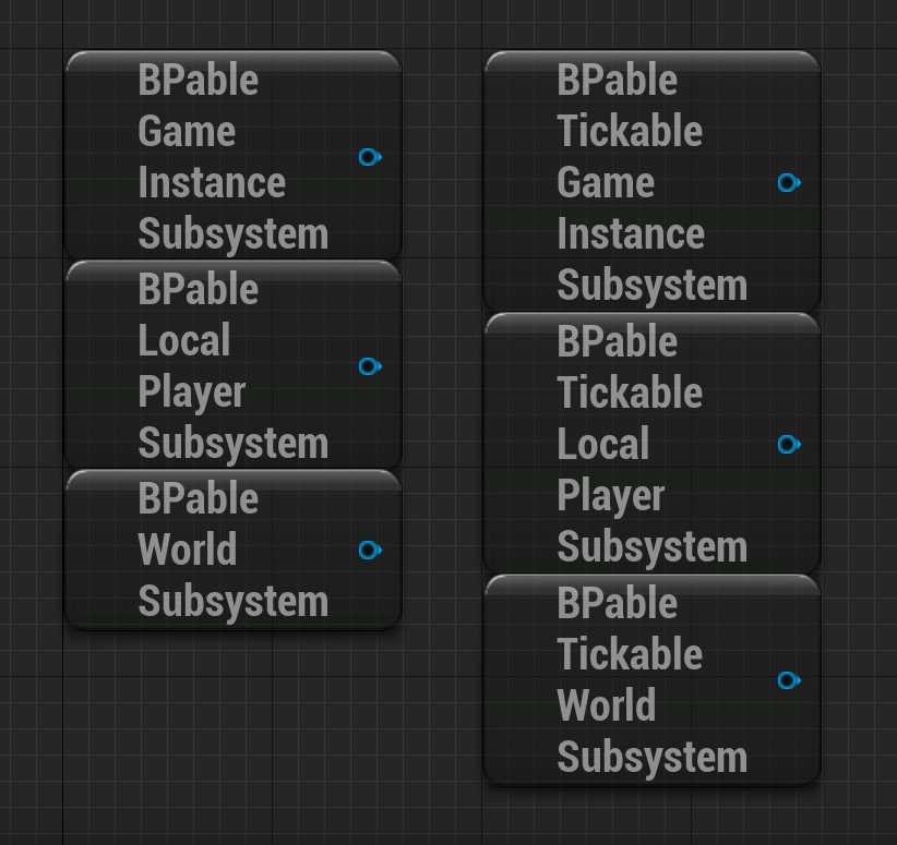 可蓝图化的子系统v1.5 · UE Plugin Documentation